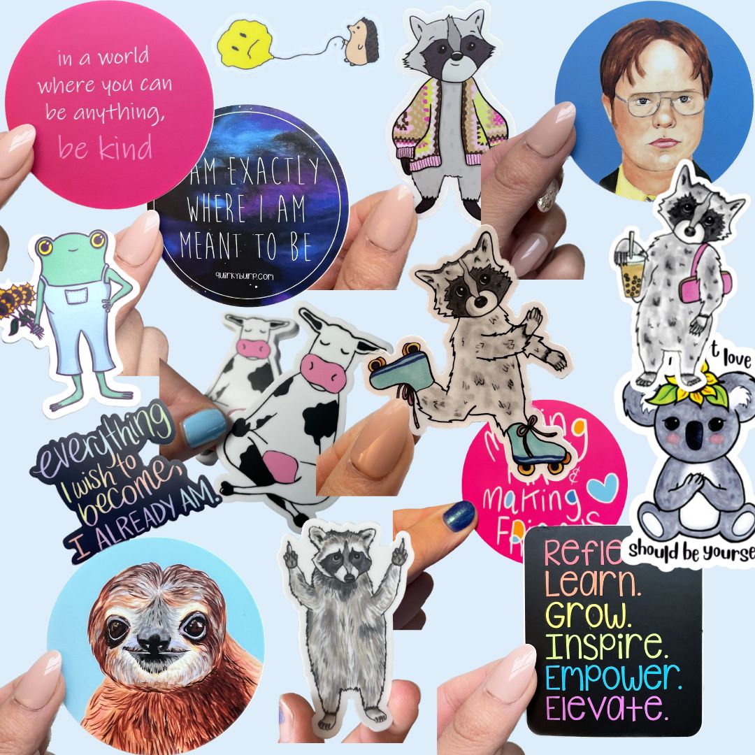 Quirky Burp Collection | Quirky Burp Illustrations | Stickers ...